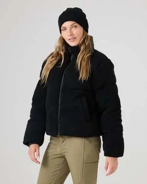 Roxy Harper Cropped Sherpa Puffer