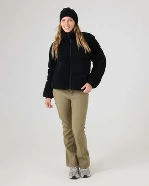 Roxy Harper Cropped Sherpa Puffer