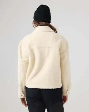 Roxy Amelia Cropped Boucle Jacket - Fog