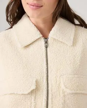 Roxy Amelia Cropped Boucle Jacket - Fog