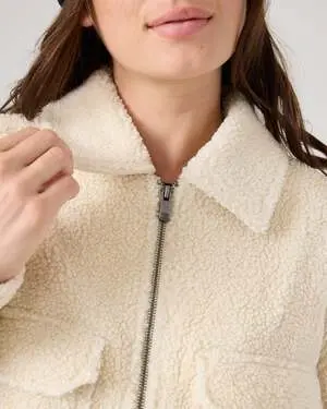 Roxy Amelia Cropped Boucle Jacket - Fog
