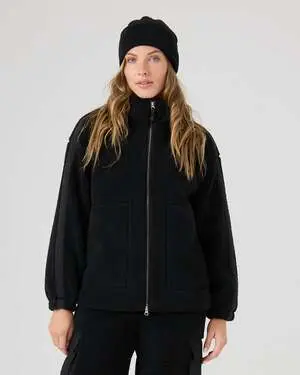 Roxy Amara Sherpa Jacket - Black