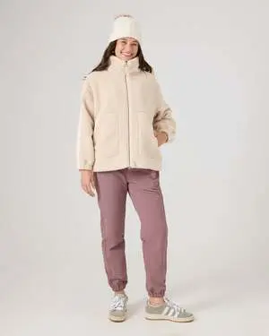 Roxy Amara Sherpa Jacket - Fog