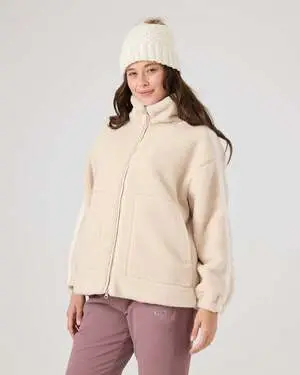 Roxy Amara Sherpa Jacket - Fog