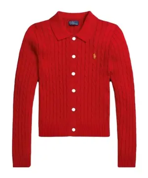 Polo Ralph Lauren Long-sleeve Knit Cardigan - Red