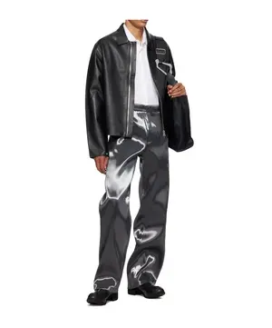 HELIOT EMIL Liquid Metal Trousers