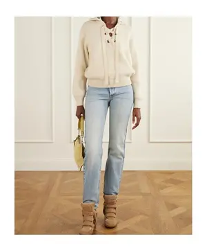 Isabel Marant Étoile Ydalia Lace-up Front Sweater - Ecru