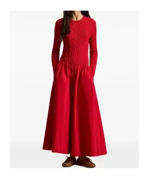 Polo Ralph Lauren Cable-knit Maxi Dress