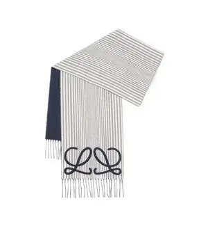 Loewe Tasseled Scarf - Gray