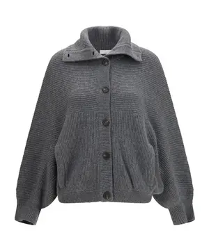Brunello Cucinelli Ribbed-knit Cardigan - No