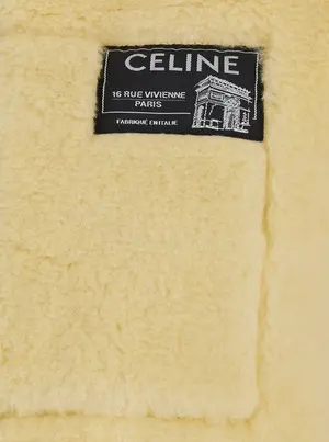 Celine Polar Fleece Jacket With High Collar And Front Closure