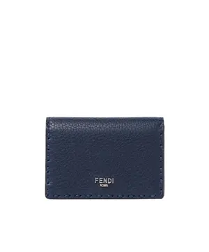 Fendi Selleria Card Case - Blue