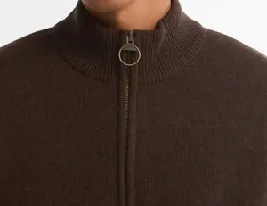 Barbour Holden Tartan-patch Half-zip Sweater