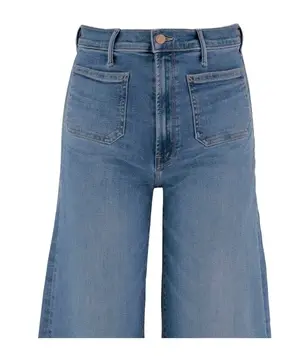 MOTHER Undercover Patch Pocket Wide-leg Jeans