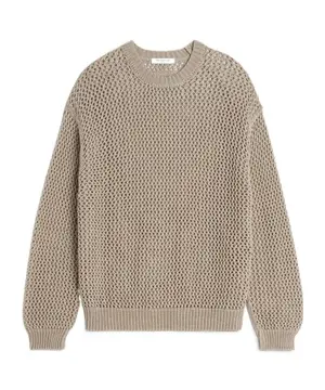 Maison Kitsuné Large Open Knit Jumper - Beige