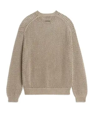Maison Kitsuné Large Open Knit Jumper - Beige