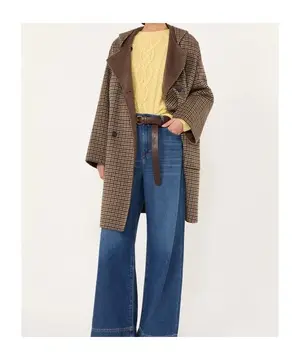 Max Mara Balta Reversible Hooded Coat - Brown