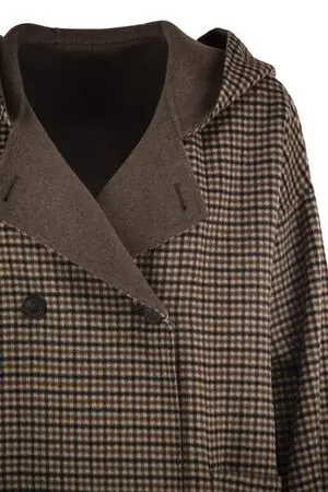 Max Mara Balta Reversible Hooded Coat - Brown