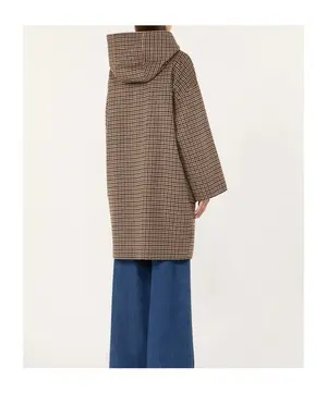 Max Mara Balta Reversible Hooded Coat - Brown