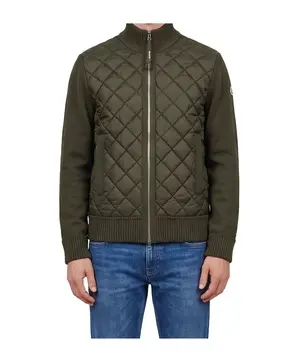 Moncler Logo Patch Zip-up Padded Cardigan