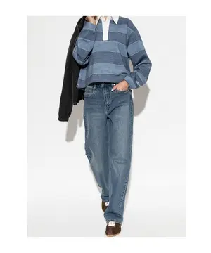 Rag & Bone Rag Bone Striped Long-sleeve Polo Top