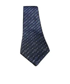 Gucci Interlocking G Belt Jacquard Tie - Blue