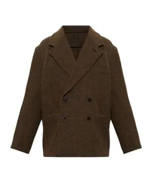 LEMAIRE Long-sleeved Casual Jacket - Brown