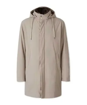 Herno Drawstring Padded Coat - Light Brown