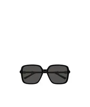 Gucci Low Nose Bridge Fit Sunglasses - Black/gray