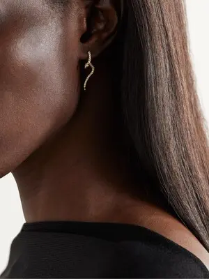 Ileana Makri Boa 18-karat Gold Diamond Earrings