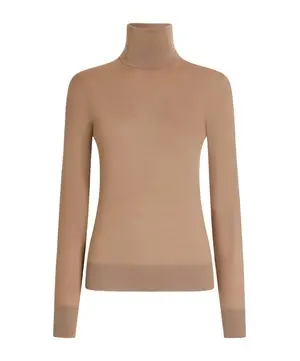 Dolce & Gabbana Cashmere Turtleneck Pullover - Beige