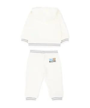 Moschino Two-piece Set: Long-sleeve Hooded Sweatshirt And Sweatpants