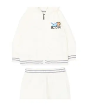 Moschino Two-piece Set: Long-sleeve Hooded Sweatshirt And Sweatpants