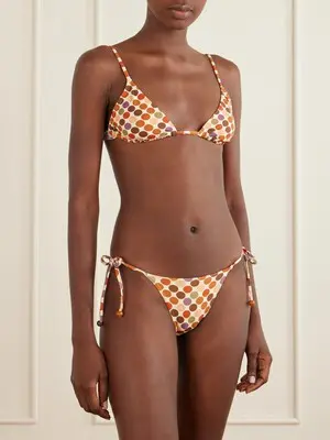ERES Lou Lou Personnel Polka-dot Print Bikini Briefs - No
