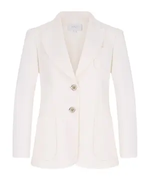 Giambattista Valli Single-breasted Wool Crepe Blazer - No