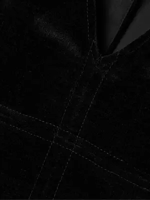 Proenza Schouler Paneled Velvet Mini Dress