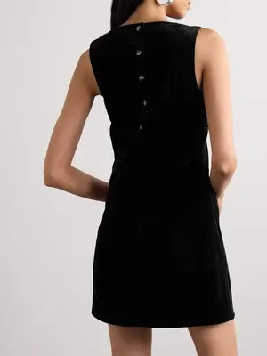 Proenza Schouler Paneled Velvet Mini Dress