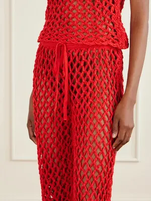 HAIGHT. Clara Crocheted Straight-leg Pants