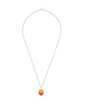 Isabel Marant Étoile Brand Pendant Necklace - Orange