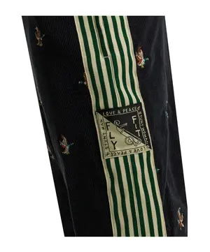 Kapital Striped Embroidered Trousers