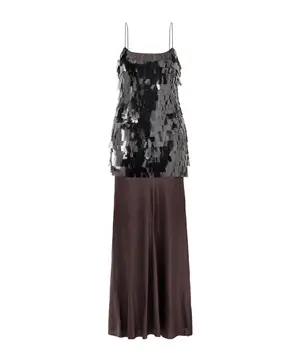Staud Paillette-embellished Satin Maxi Dress - No