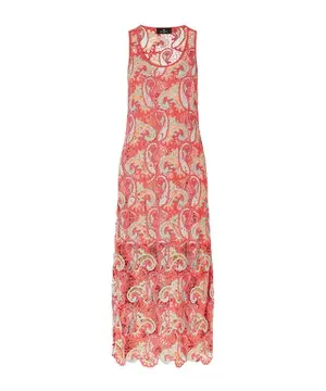 Etro Crocheted Midi Dress - Red