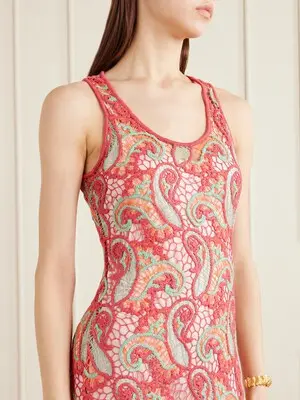Etro Crocheted Midi Dress