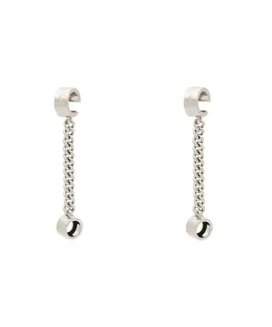 Balenciaga Metal Earrings - Silver