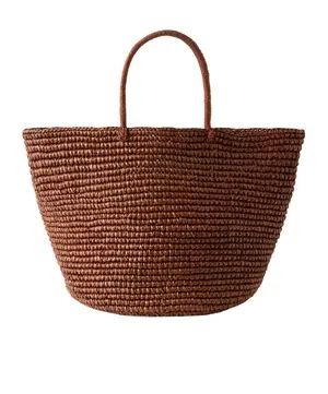 SENSI STUDIO Large Straw Tote - No