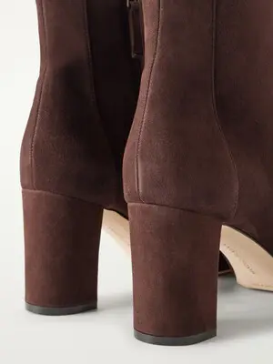 Manolo Blahnik Suede Ankle Boots