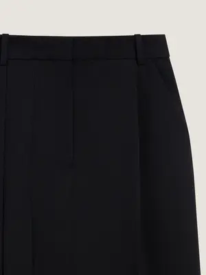 Givenchy Slashed Midi Skirt In Wool