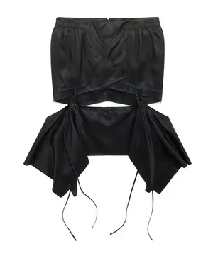 KNWLS Paneled Skirt - Black