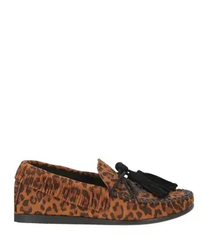 Isabel Marant Étoile Leopard Print Loafers - Brown