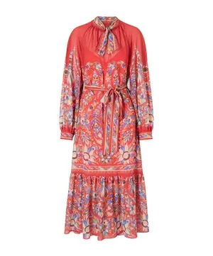 Etro Floral-print Chiffon Midi Dress - No